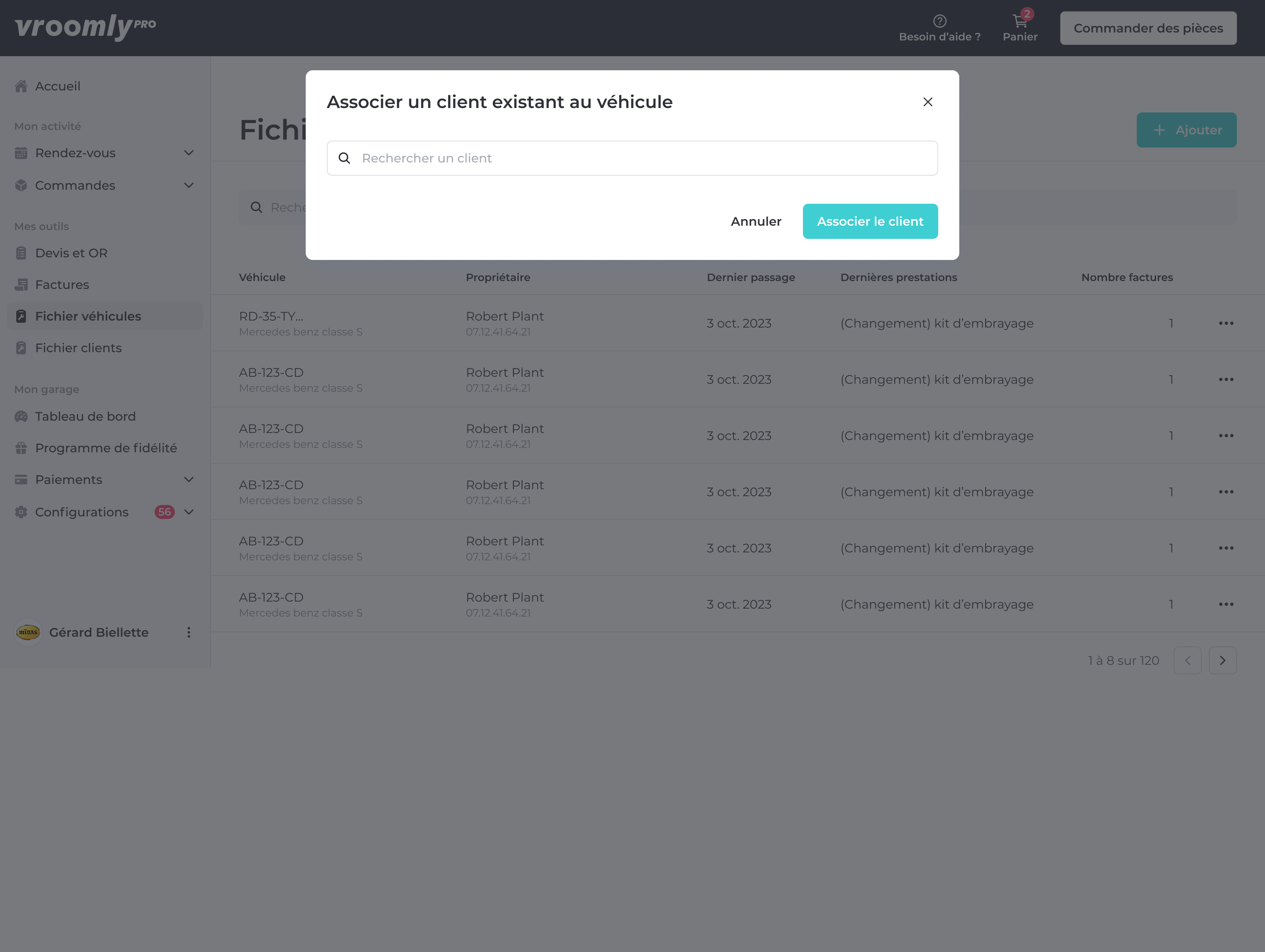 Comment associer un client à un véhicule ? – Vroomly